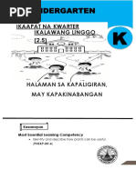 LE Kindergarten Q3 Week9 v1 | PDF