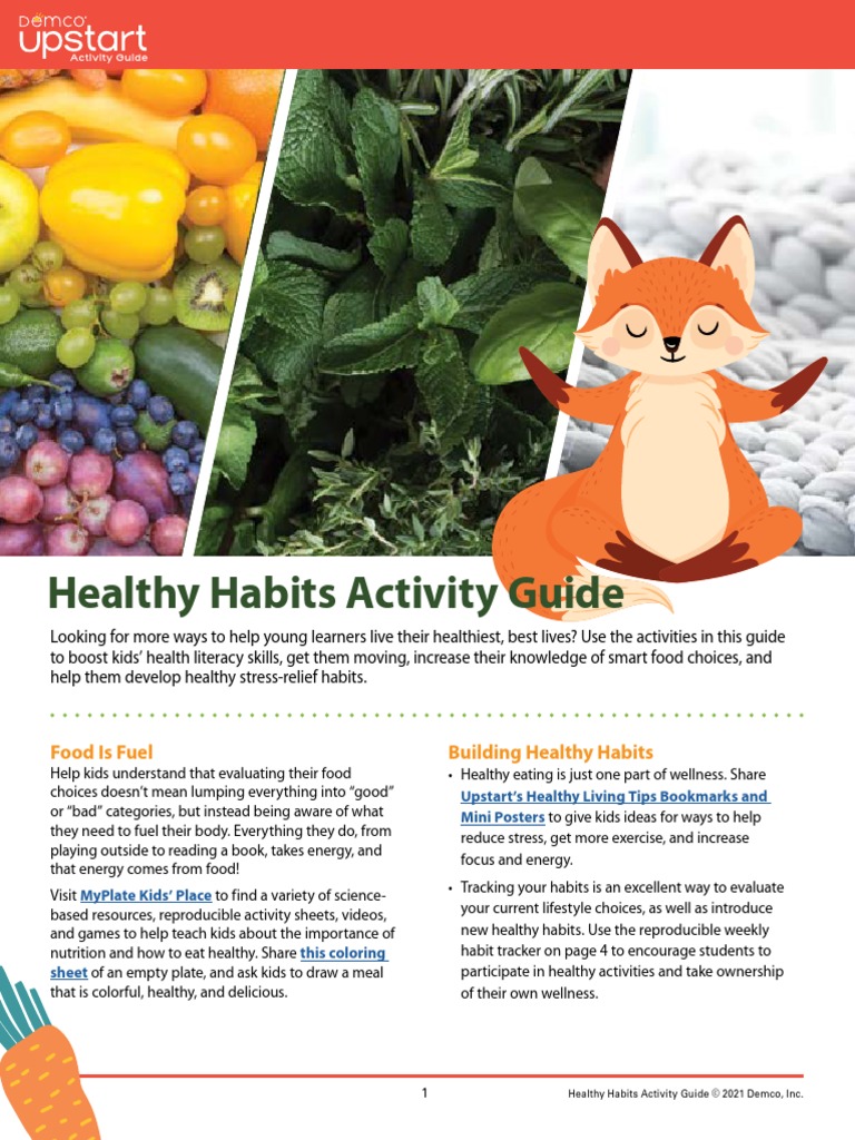 Healthy Habits Activity Guide | PDF | Foods | Strawberry