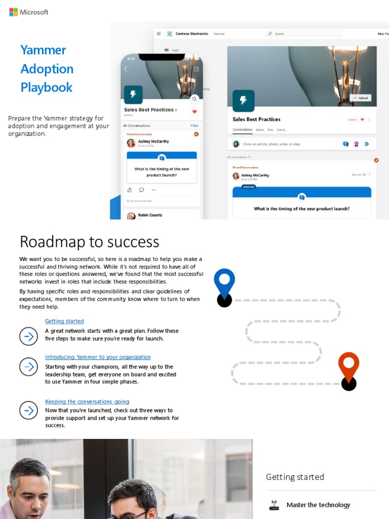 Yammer Launch Playbook | PDF | Collaboration | Goal