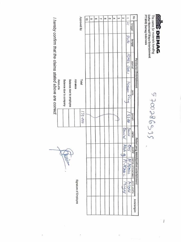Entertainment Expense Report Template | PDF