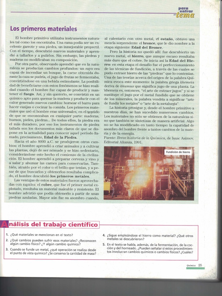 2-Los Primeros Materiales | PDF