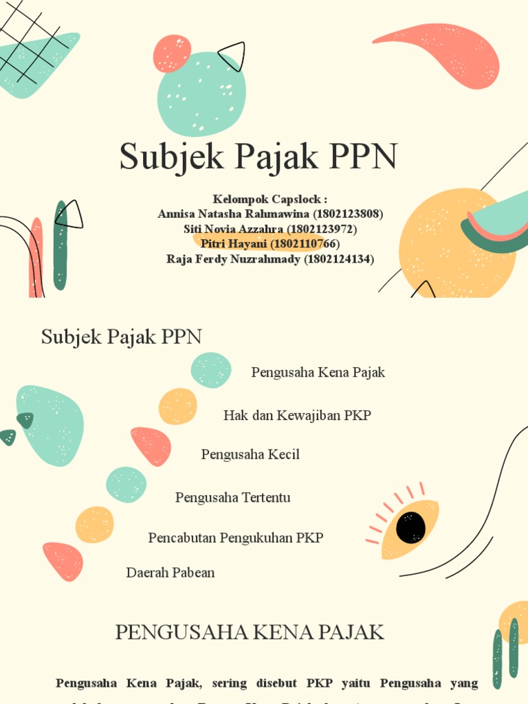 Subjek Pajak | PDF | Pengelolaan Keuangan & Uang | Hukum