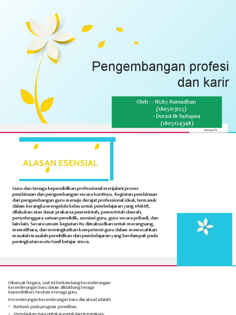 Pengembangan Karir Guru Profesional | PDF | Karier & Perkembangan ...