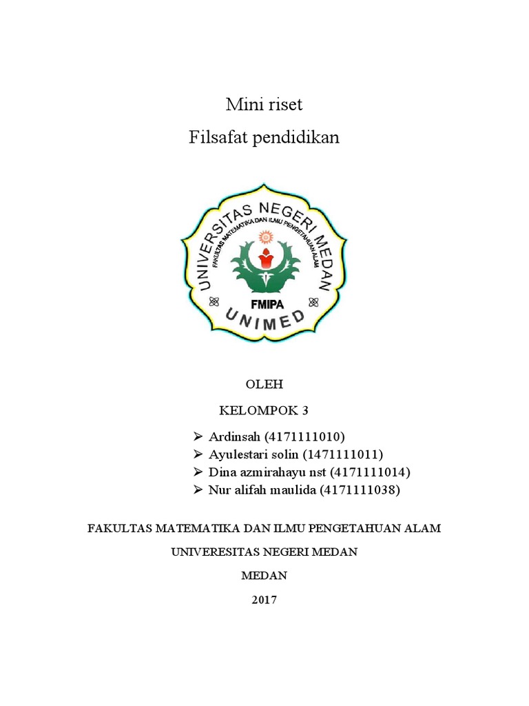 MINI RISET Filsafat Pendidikan | PDF