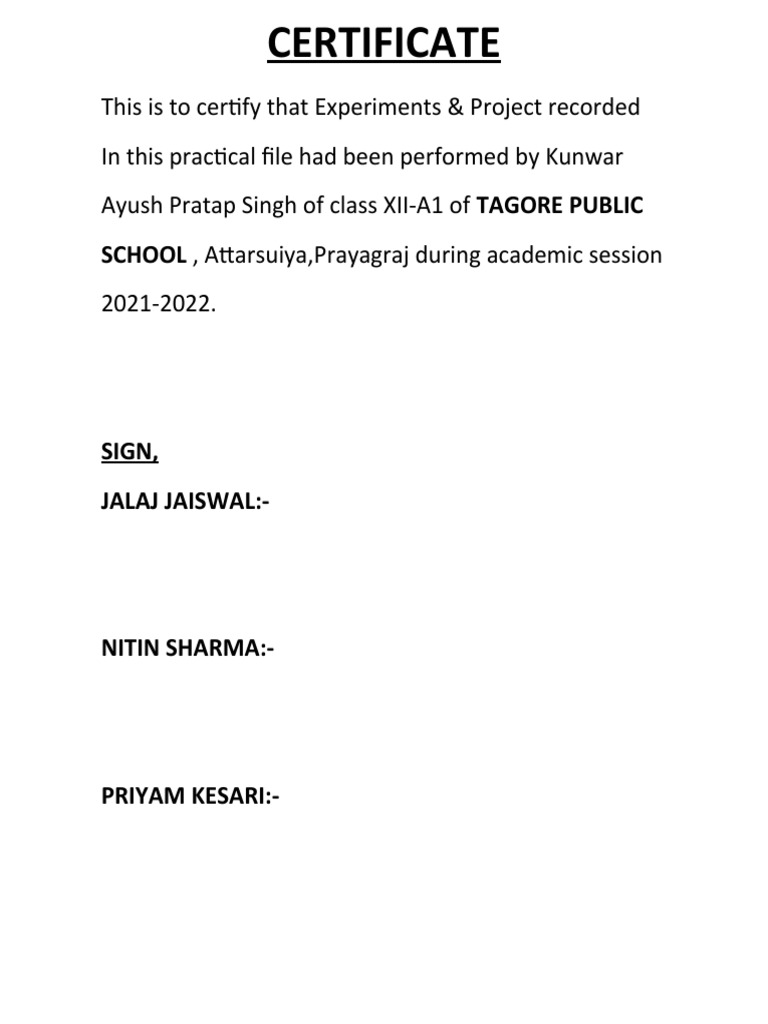 Certificate | PDF