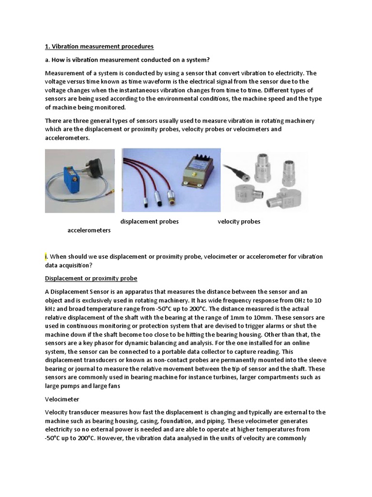 Vibration Measurement Procedures | PDF | Spectral Density | Amplitude