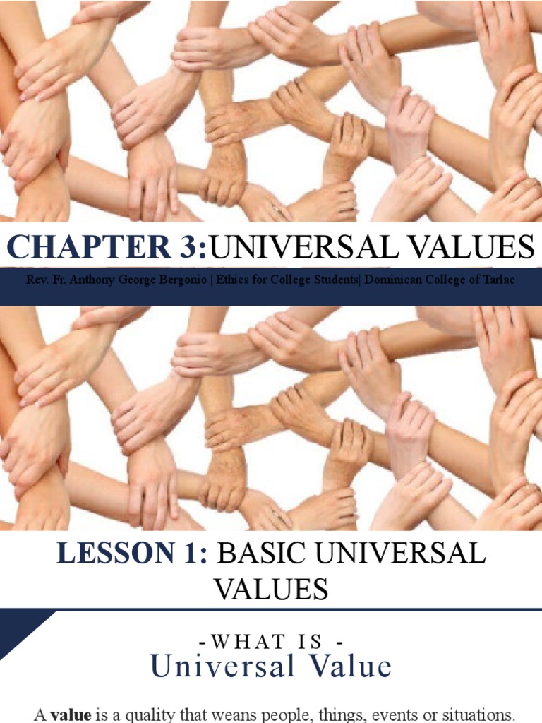 Universal Values: Rev. Fr. Anthony George Bergonio - Ethics For College ...
