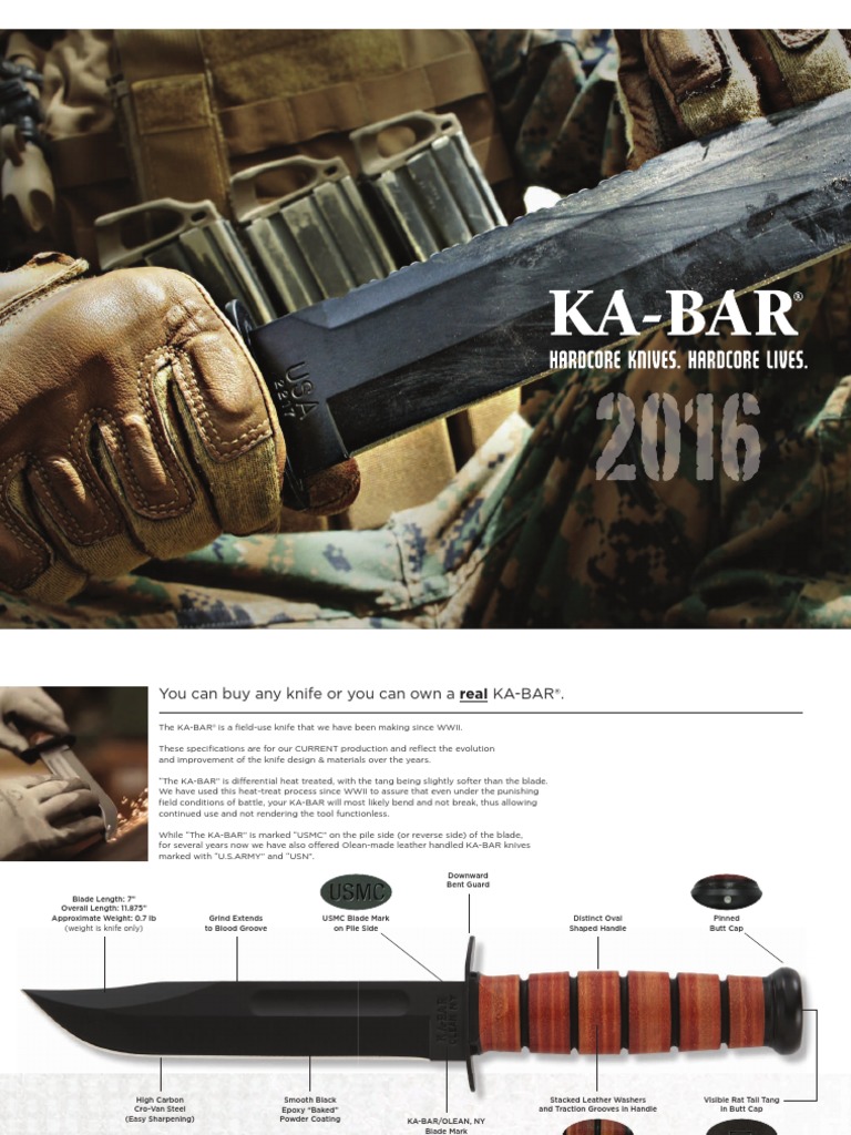 2016 KABAR Catalog | PDF | Knife | Blade