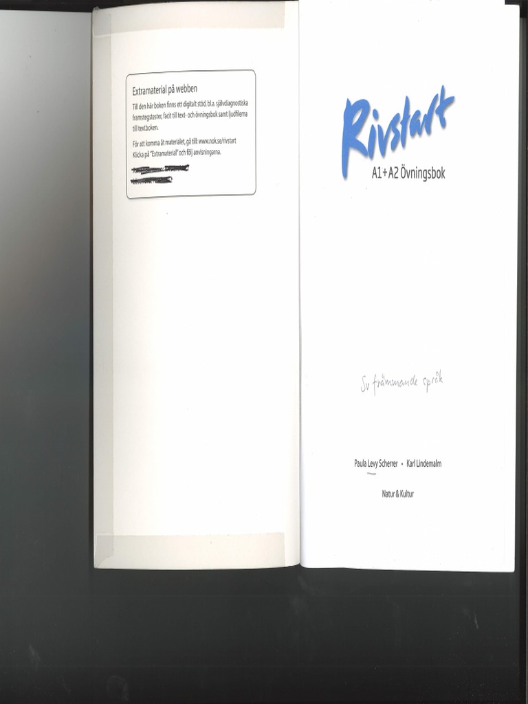 Rivstart Workbook/övningsbok A1+A2 | PDF