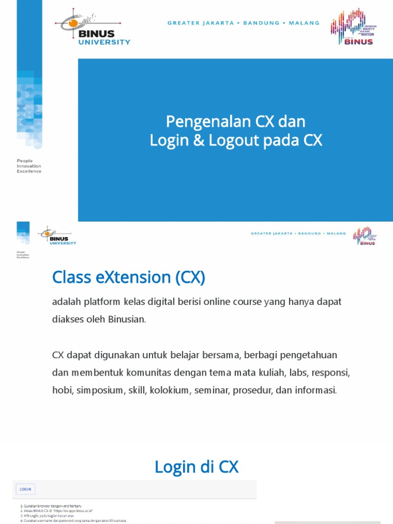 Hands On CX - Pengenalan CX Dan Login Logout CX | PDF