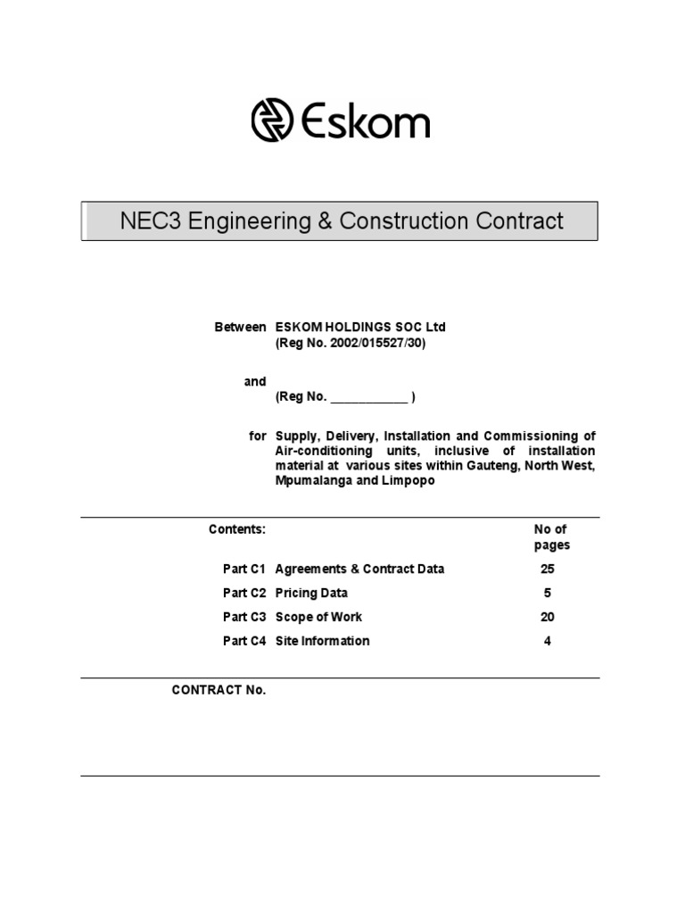 Tender - NEC CONTRACT | PDF | Offer And Acceptance | Legal Liability