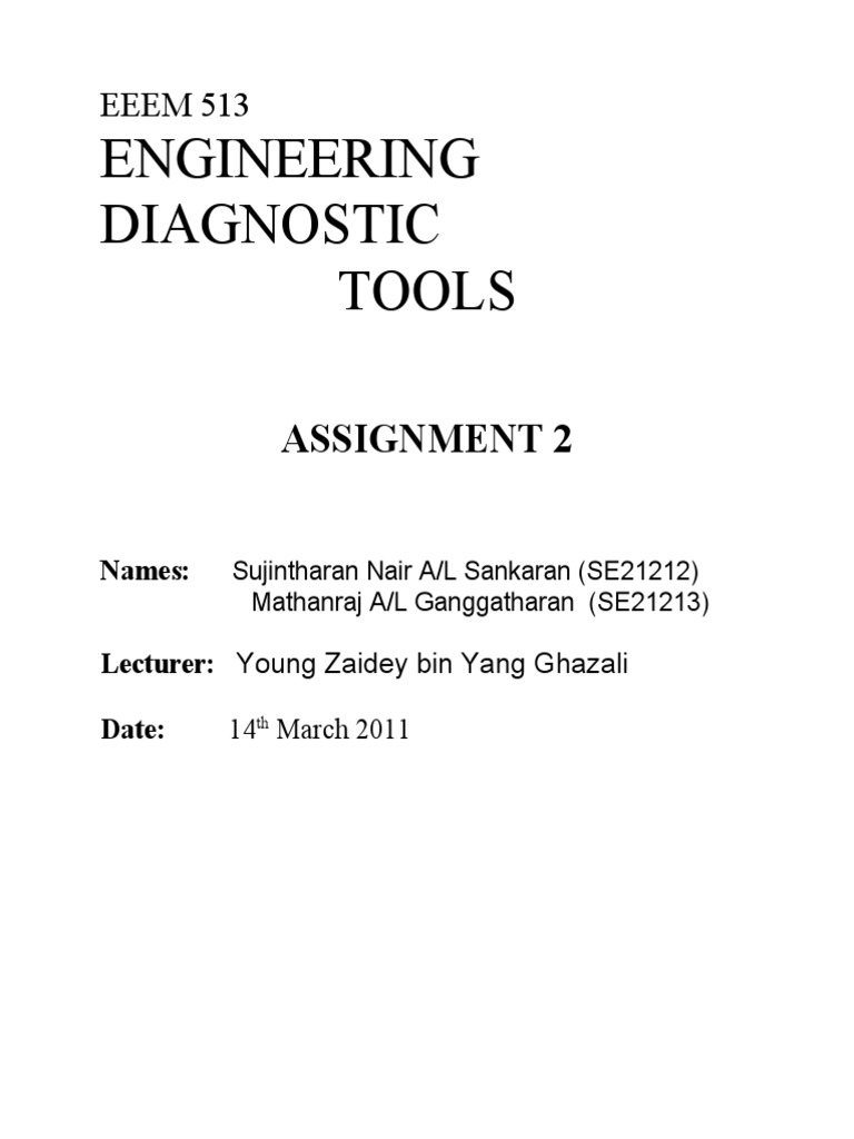 Engineering Diagnostic Tools: Assignment 2 | PDF | Transformer | Dielectric