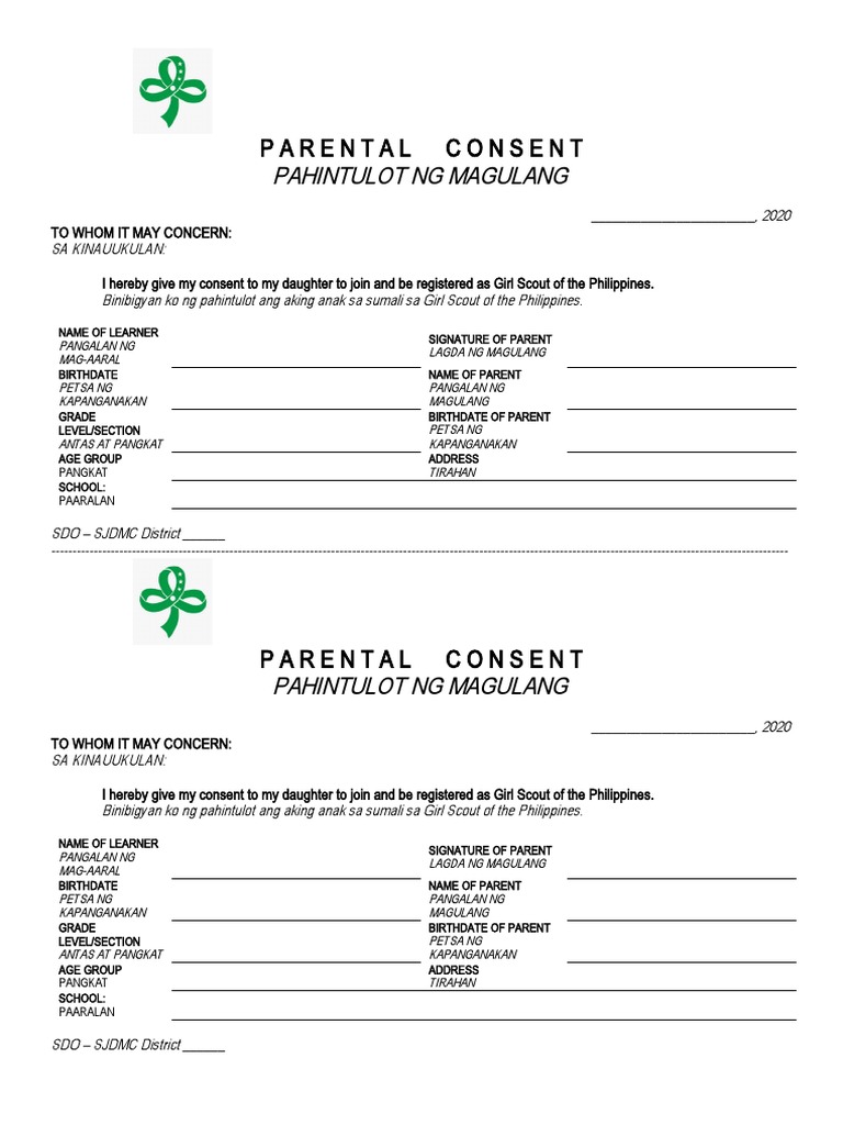 GSP Letter of Consent | PDF
