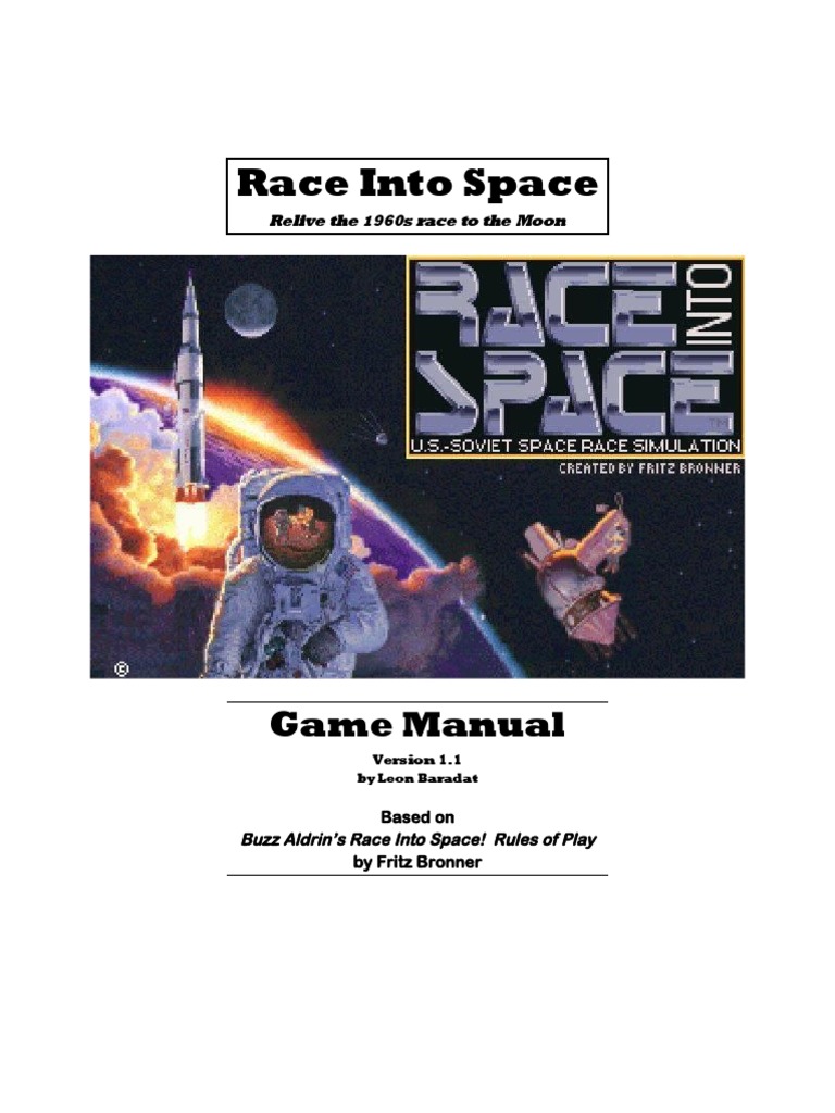 Race Into Space Manual | PDF | Space Capsule | Apollo Lunar Module