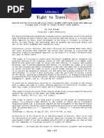 Printable Right To Travel Form | PDF | Federal Government Of The United ...