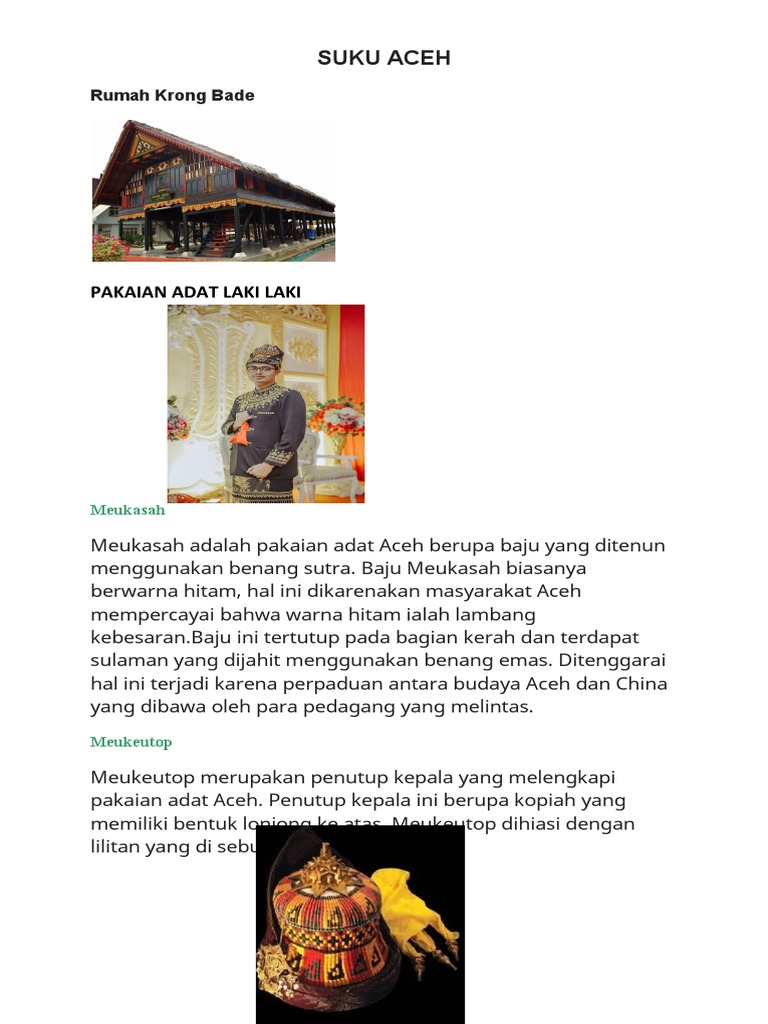 Suku Aceh | PDF