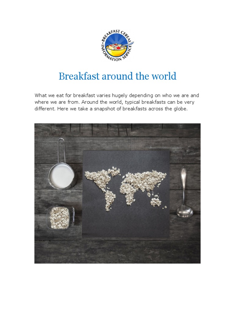 Breakfast Around The World | PDF | Foods | Food Ingredients
