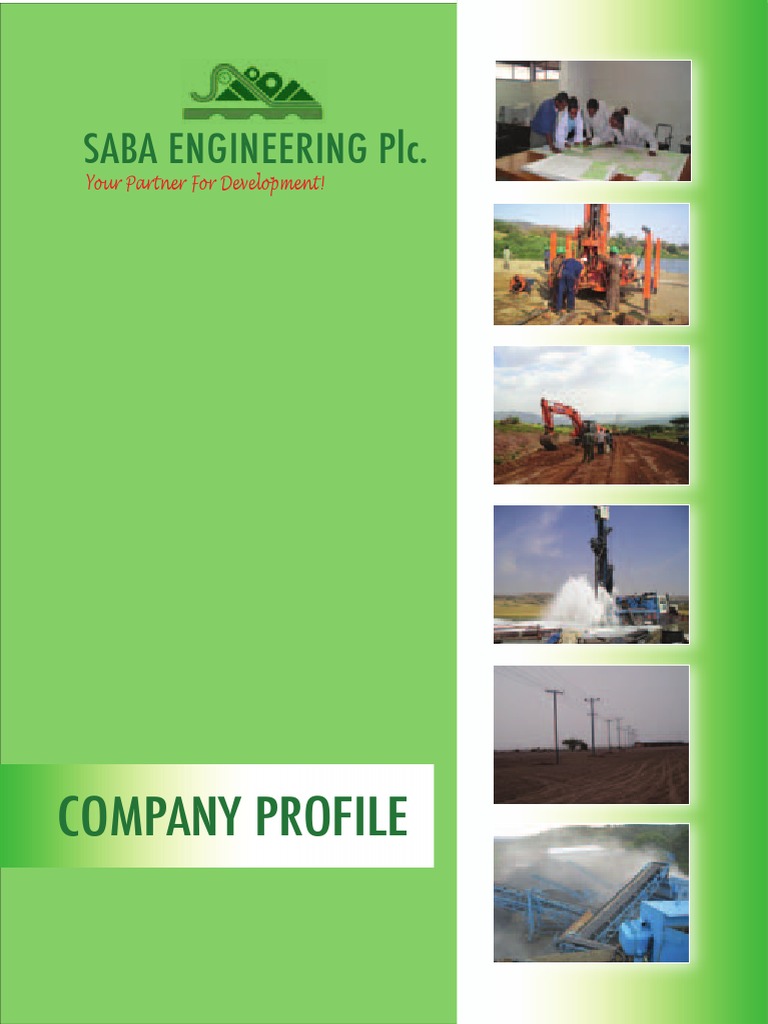 Saba Engineering PLC.: Company Profile | PDF | Hydrogeology | Sanitary ...