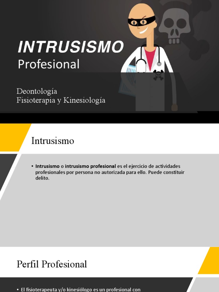Deontología - Intrusismo Profesional | PDF | Terapia física ...