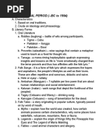 A Timeline of Philippine Literature | PDF | Tagalog Language | Poetry