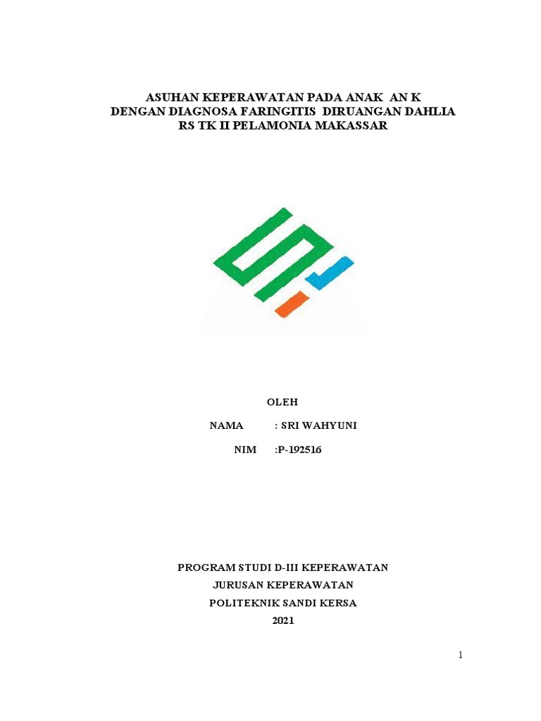 Asuhan Keperawatan Faringitis Anak | PDF | Kajian Bahasa Asing ...