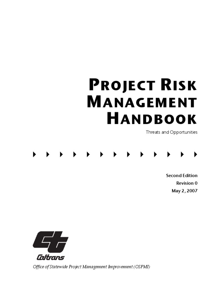 Caltrans Project Risk Management Handbook | PDF | Risk Management | Risk