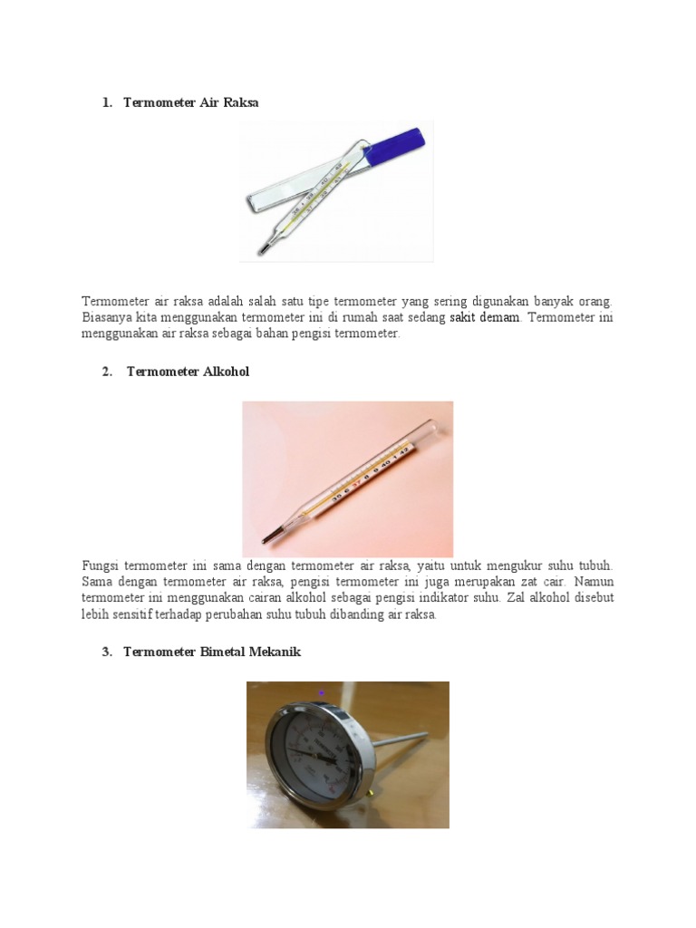 Termometer Air Raksa | PDF