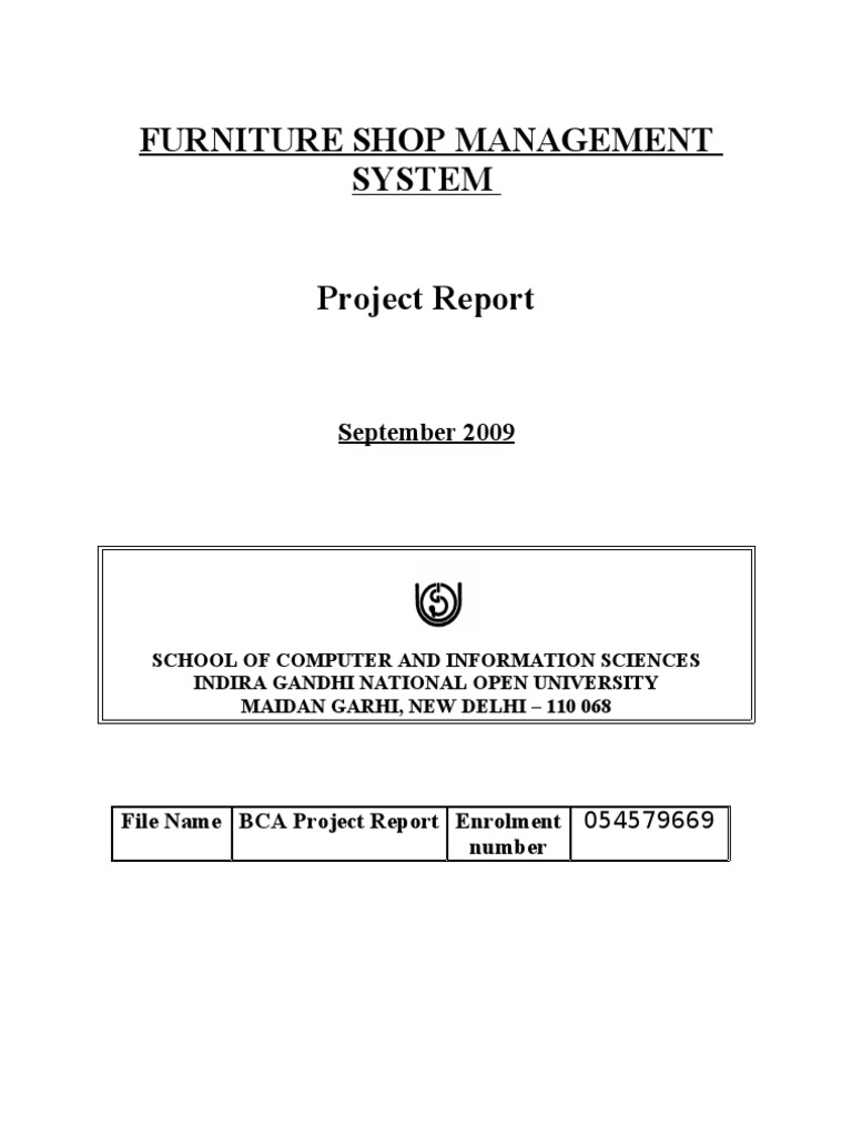 BCA Project Report - 054579669 | PDF | Information Technology ...