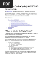 SAP-Order To Cash (OTC) Process - 1 | PDF | Receipt | Invoice