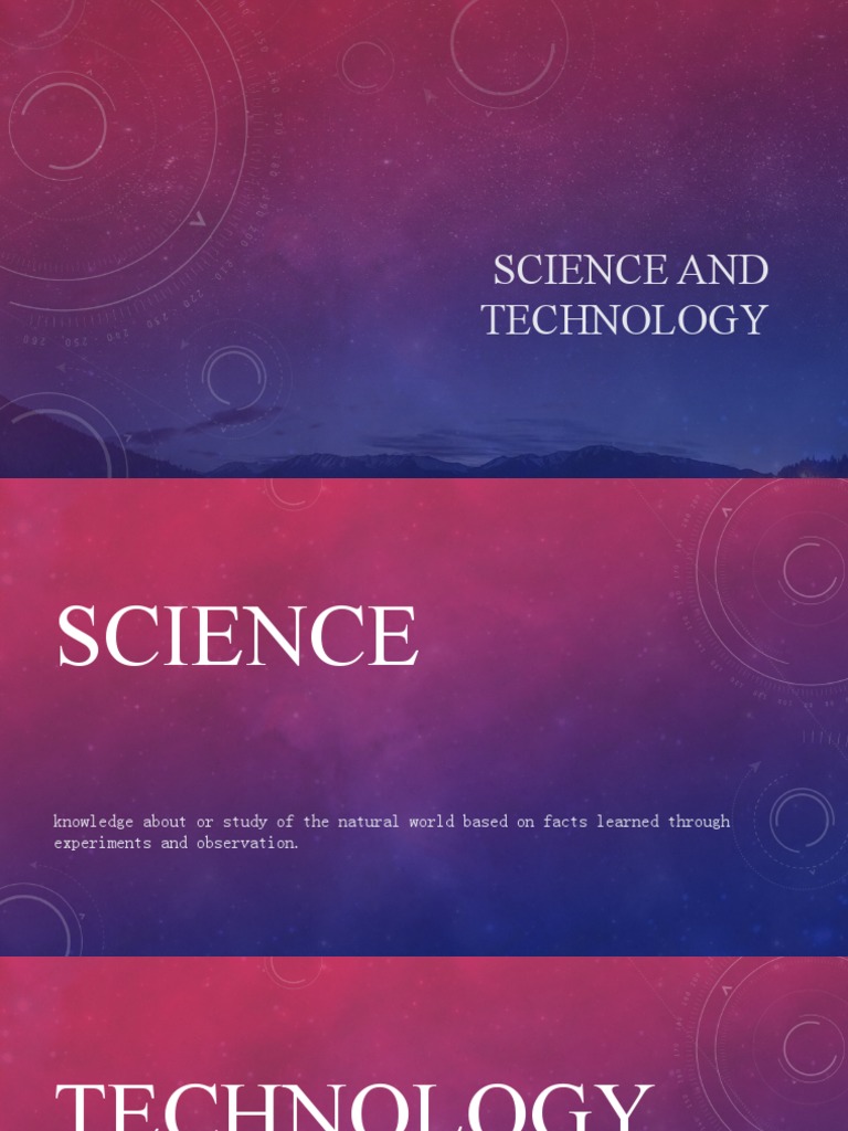Science and Technology | PDF | Science | Science And Technology