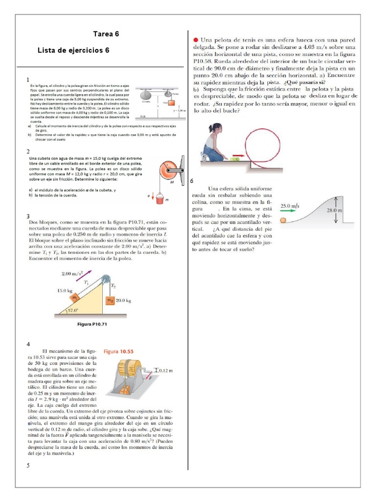 Tarea 6. Lista de Ejercicios 6 | PDF