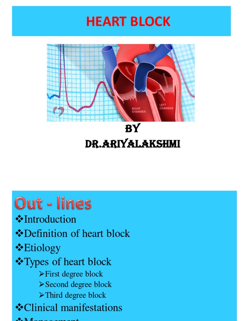 Heart Block: BY DR - Ariyalakshmi | PDF