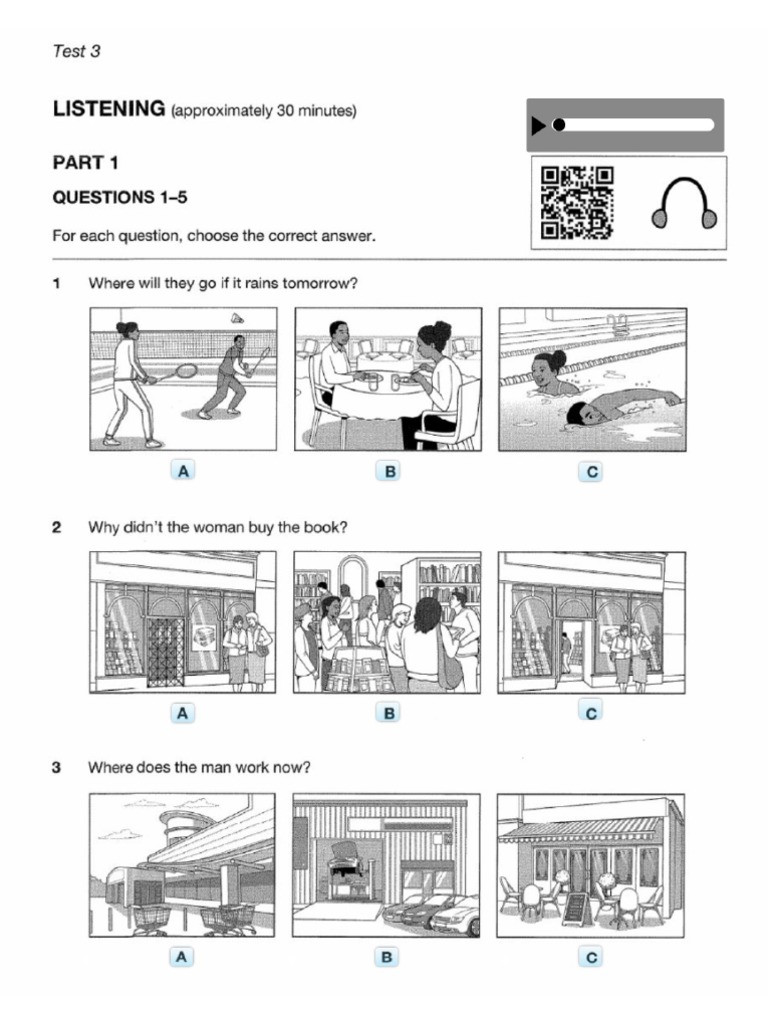 Ket Listening Test | PDF