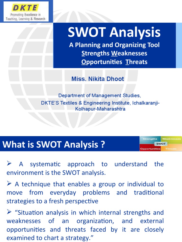 Swot Analysis | PDF | Swot Analysis | Competitive Advantage