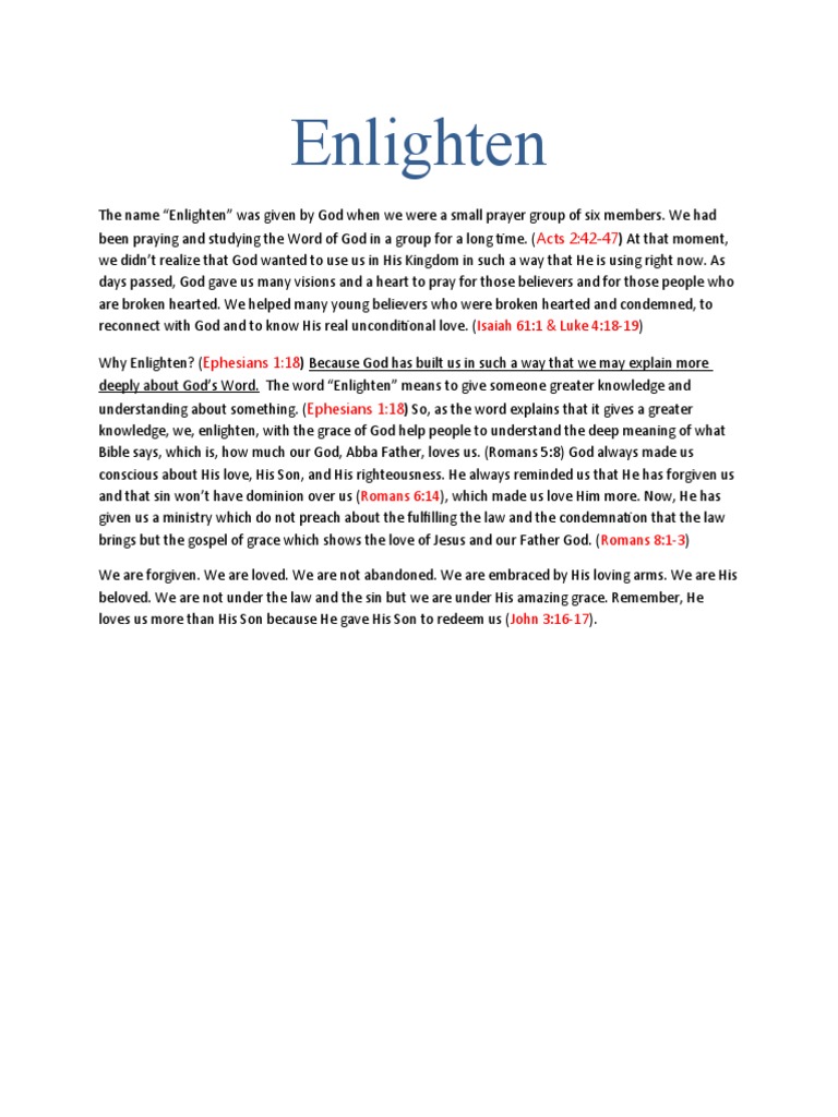 Enlighten | PDF | Self-Improvement | Religion & Spirituality