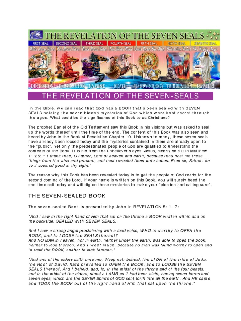 The Revelation of The Seven Seals | PDF | Revelation | Jesus