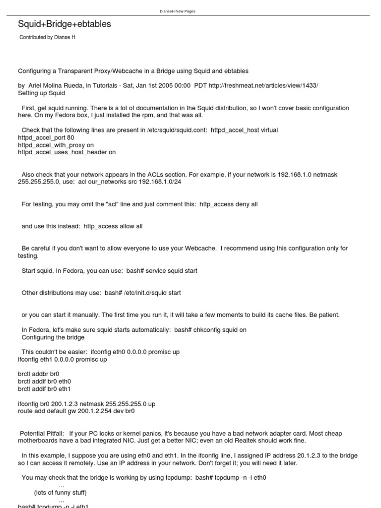 Ebtables PDF Proxy Server Ip Address
