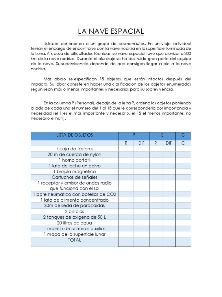 Dinámica de La NASA | PDF