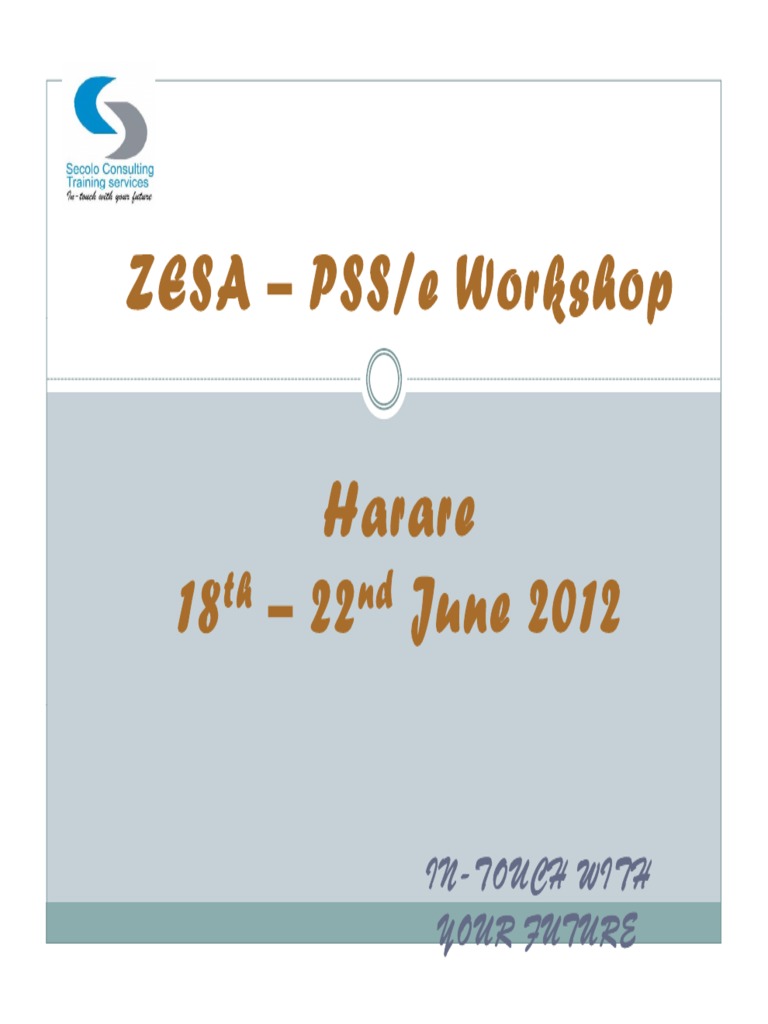 PSSe Workshop Day 1 | PDF | Electrical Impedance | Power Engineering