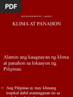 Klima at Panahon Sa Pilipinas Grade 5 | PDF