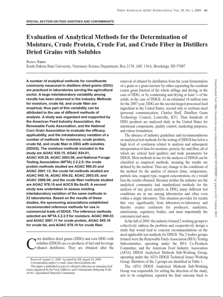 Evaluation of Analytical Methods For Determination of Moisture Crude ...