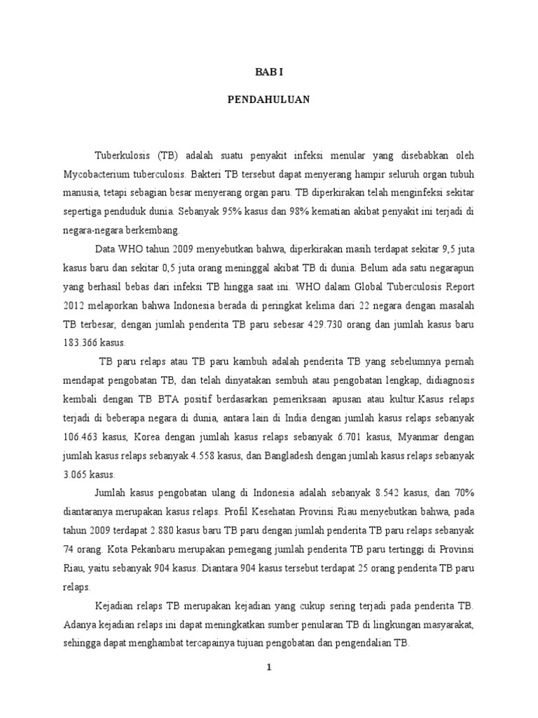 TB Paru Relaps | PDF