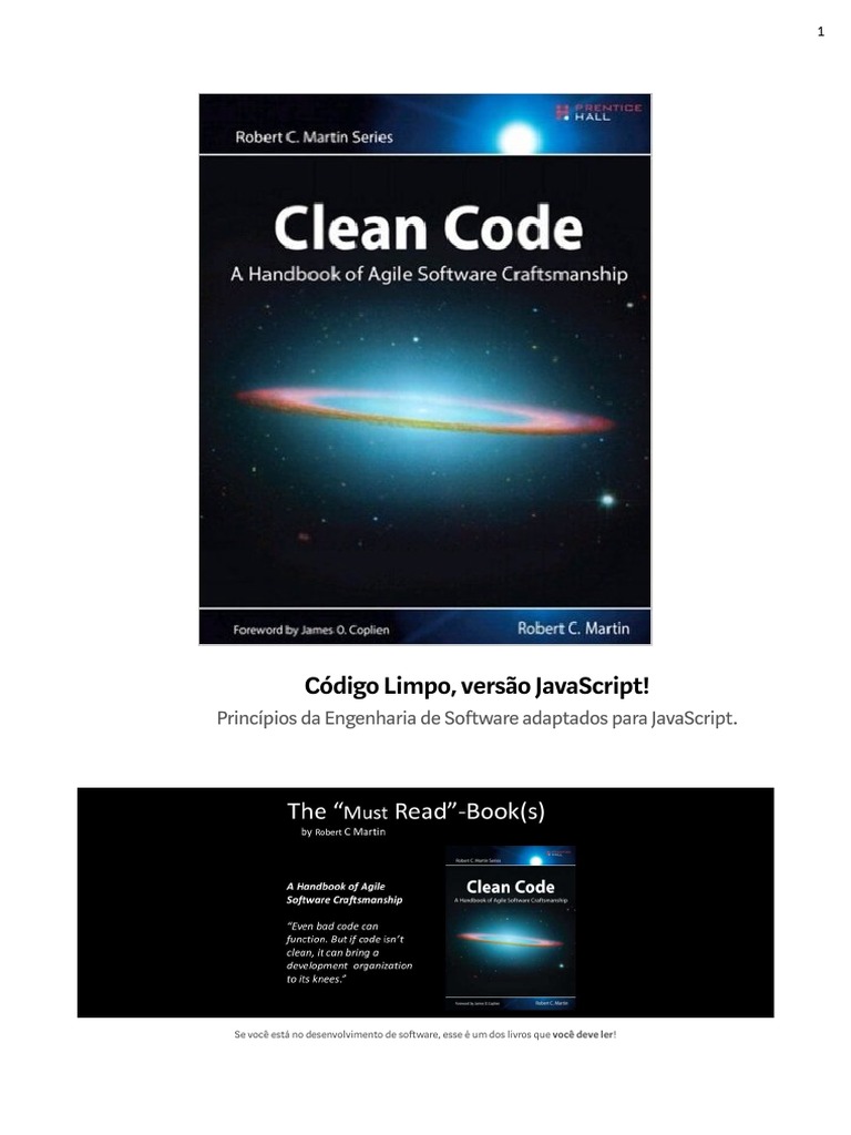 Clean Code - JavaScript | PDF | Script Java | Engenharia de Sistemas