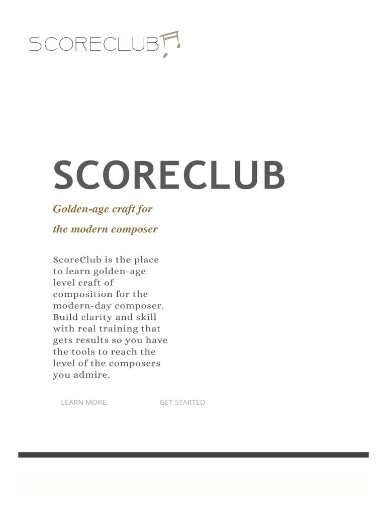 Home Page - ScoreClub | PDF