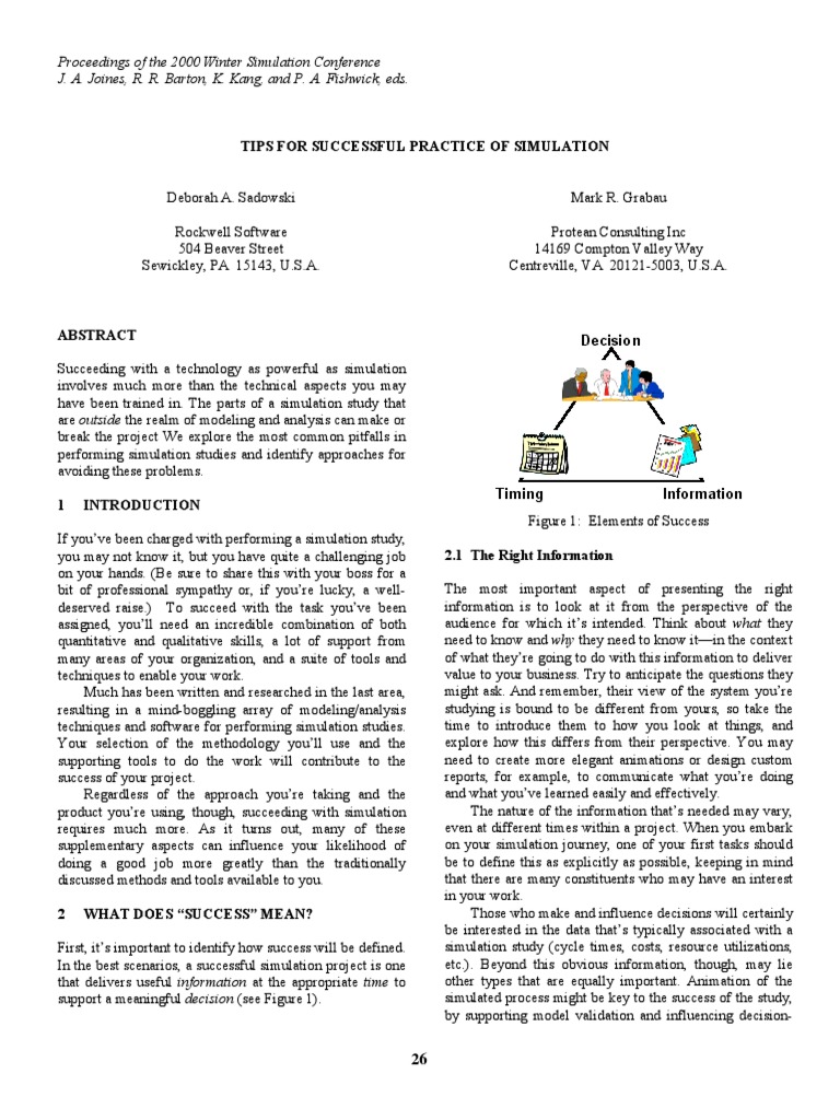 Tips For Successful Practice of Simulation | PDF | Simulation | System
