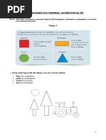 Prueba de 2D y 3D Primero Básico | PDF | Rectángulo | Geometría euclidiana