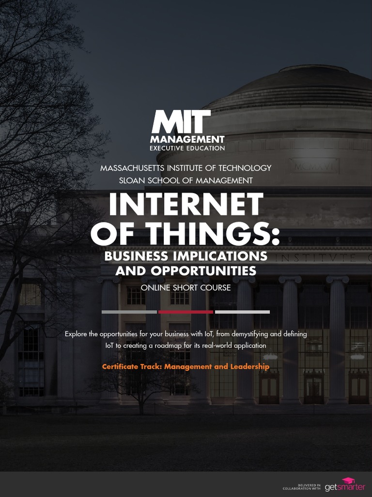 Mit Internet of Things Online Short Course Brochure | PDF