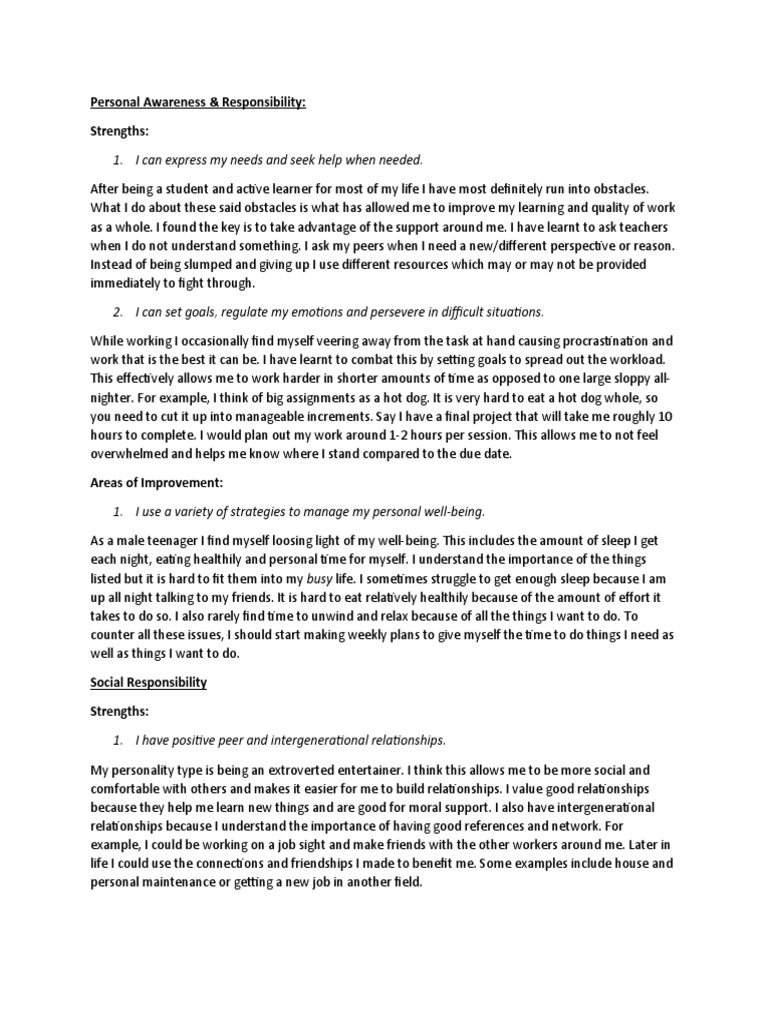 Core Competency Reflection | Download Free PDF | Learning | Consensus Decision Making