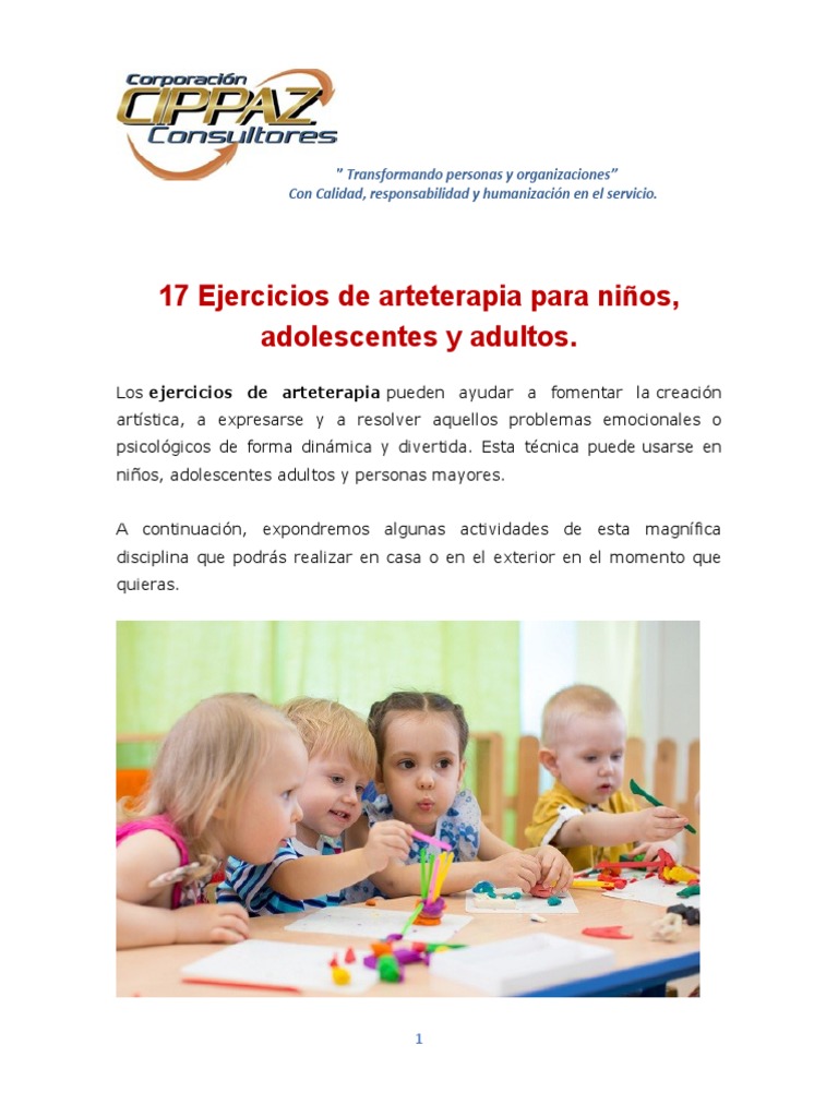 17 Ejercicios De Arteterapia Para Niños Adolescentes Y Adultos