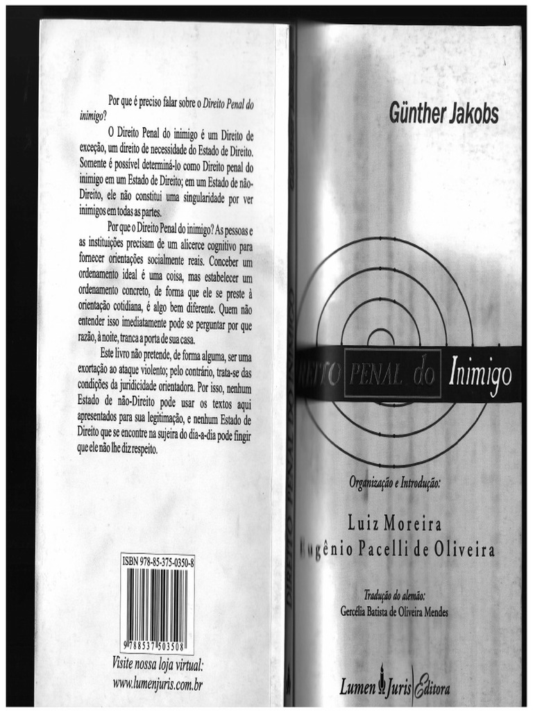 Direito Penal Do Inimigo by Günther Jakobs | PDF